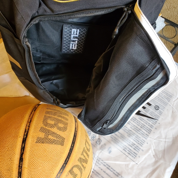 Nike | Bags | Nike Elite Black And Gold Backpack | Poshmark